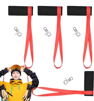 Generic Skihandschuhe Handgelenkb&auml;nder, Sporthandschuhe Sicherheitsband - Sicherheitsgurt Armb&auml;nder,4X Sporthandschuhg&uuml;rtel, Snowboardhandschuhschnur, Anti-ve