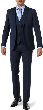 Roy Robson Herren Anzug blau Schurwolle