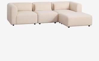 Sklum Fogler 3-teiliges Modulsofa mit Pouf
