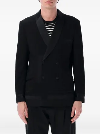 Junya Watanabe veste de smocking cintr&eacute;e - Noir
