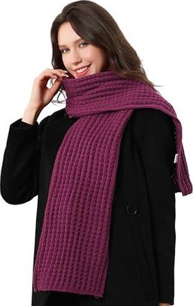 DonDon &eacute;charpe femme hiver foulard femme &eacute;charpe en laine ch&acirc;le femme - Couleur baies