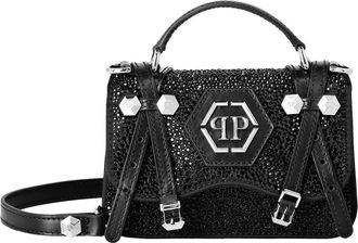 Philipp Plein Crossbody Bags - Henkel Tasche Mit Schmucksteinen - Gr. unisize - in Schwarz - für Damen