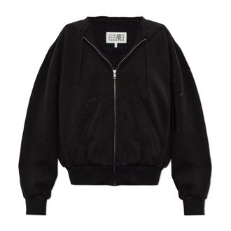 Maison Margiela Femme, Sweatshirts et sweats &agrave; capuche, Noir, Taille: 40 FR SweaT-shirt effet vintage