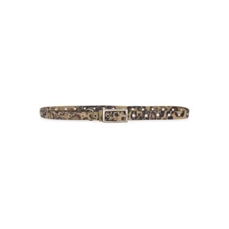 Gestuz Leopardenmuster Leder Eyelet G&uuml;rtel - - Accessories - Damen - Mehrfarbig - ONE SIZE