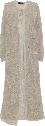 Fabiana Filippi Femme, Robes, Vert, Taille: 42 FR Knitted Tie-Detail Maxi Dress