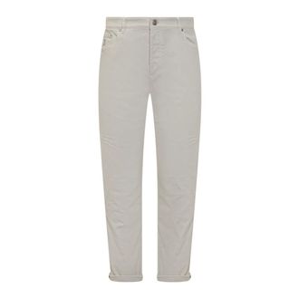 Brunello Cucinelli Homme, Pantalons, Beige, Taille: S Pantalon Coupe Traditionnelle