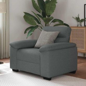 vidaXL Vidaxl - Fauteuil gris fonc&eacute; 60 cm tissu