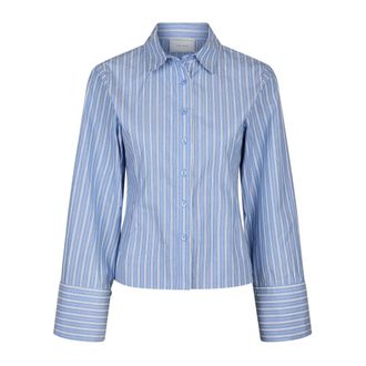 Neo Noir Blau gestreiftes Hemd - - Blouses & Shirts - Damen - Blau - S