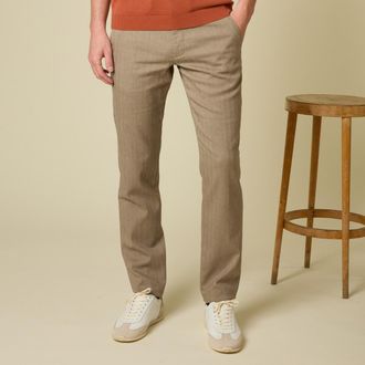 Bexley Keryll - Pantalon homme chevron kaki clair