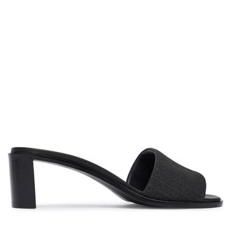 Calvin Klein Pantoletten Calvin Klein Block Heel Sandal Aop HW0HW03016 Schwarz