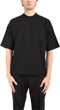 Paolo Pecora Homme, Tops, Noir, Taille: XL T-Shirt Col Rond