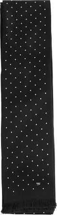 Tom Ford Micro Polkadot Silk Scarf