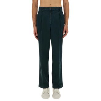 Helmut Lang Straight Pantalons - Homme - Pantalons - Vert - Taille: W30