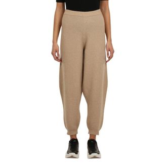 Semicouture Wollstrickhose mit elastischem Saum - - Trousers - Damen - Braun - S