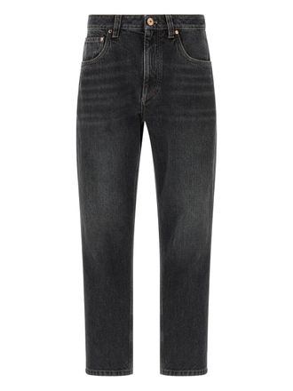 Brunello Cucinelli Monile Jeans mit Stone-Wash-Effekt - Schwarz