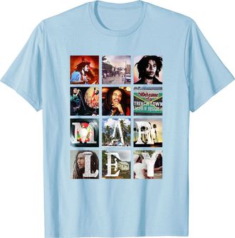 Bob Marley Official Block Images T-Shirt