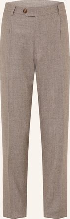 Fioroni Cashmere Fioroni Flanellhose Extra Slim Fit grau