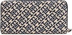Tommy Hilfiger Portefeuille zipp&eacute; en jacquard &agrave; monogramme