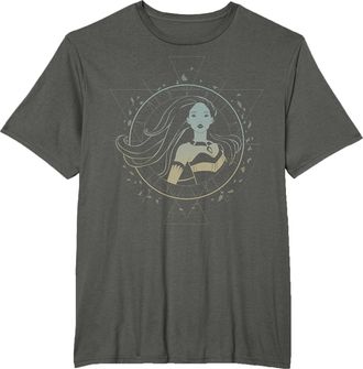 Disney Pocahontas Boho Geo Ombre Compass Graphic T-Shirt T-Shirt
