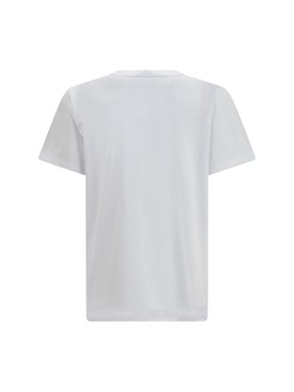 Ganni Womens Strawberry Cotton T-Shirt Bright White T-Shirts And Polos