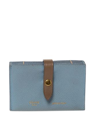 Celine portefeuille en cuir - Bleu