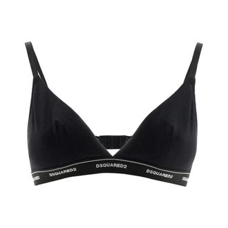 Dsquared2 Soutien-gorge &agrave; bande logo - Femme - Sous-v&ecirc;tements - Noir - Taille: 40 FR