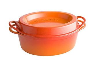 LE CREUSET Le Creuset Doufeu en Fonte Émaillée, Forme Ovale, 32 cm, Volcanique, 25084320902460