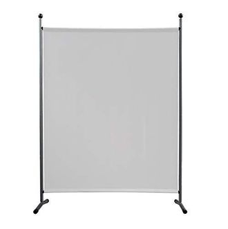 Quick Star Paravent 150 x 190 cm S&eacute;parateur de Tissu Jardin Balcon &Eacute;cran de confidentialit&eacute; partition Blanc