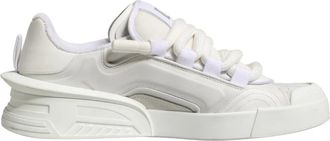 Dolce & Gabbana Homme, Chaussures, Blanc, Taille: 44 EU Baskets Basses