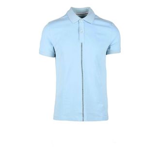 Dirk Bikkembergs Homme, Tops, Bleu, Taille: XL Polo en coton et &eacute;lasthanne