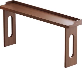 Generic Bartisch Schlichter Massivholz-bar Table Dicke Tischplatte Stabile Beine Platzsparend Esstisch für Küche, Wohnzimmer, Esszimmer(140x40x105cm)