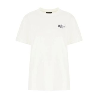 A.P.C. A.p.c., Femme, Tops, Blanc, Taille: 34 FR T-shirt Standard