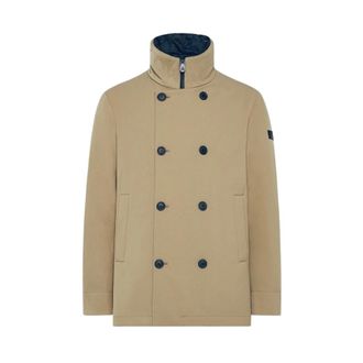 Peuterey Herren Milit&auml;rstil Jacke in Taupe - - Jackets - Herren - Gr&uuml;n - M