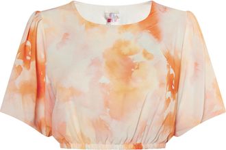 Izia Bluse mit Batikmuster Damen Orange Mehrfarbig