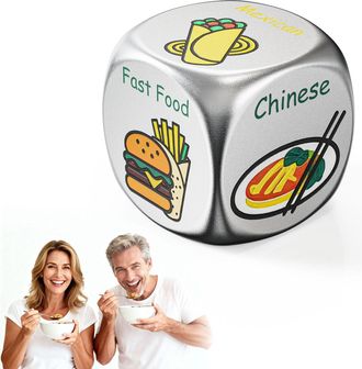 Generic Food Entscheidungsw&uuml;rfel, Kreatives Familienabend W&uuml;rfel f&uuml;r Spontane Essensentscheidungen, Weihnachtsdeko, weihnachtsfeko, Weihnachts Deko, Zierschmu
