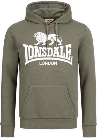 Lonsdale Herren Kapuzenpullover Sherborne, Farbe:Green/White, Größe:XL