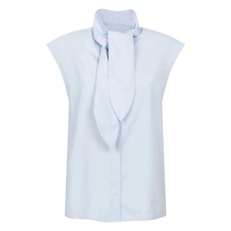 &Acirc;m&egrave; Femme, Blouses et Chemises, Bleu, Taille: 36 FR Nori Blouse