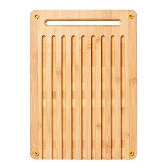 Fiskars Bambus Schneidebrett, Functional Form, Zweiseitig, Maße: 35 x 25 x 1,5 cm, Bambus, 1059230