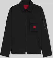 HUGO BOSS Oversize Hemdjacke aus Baumwoll-Mix