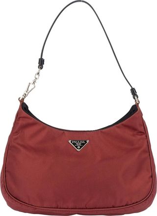 Prada Crossbody Bags - Prada Red Nylon Triangle Cleo Shoulder Bag - Gr. unisize - in Rot - für Damen