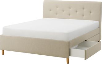 IKEA IDANÄS Bettgestell gepolstert mit Schubl