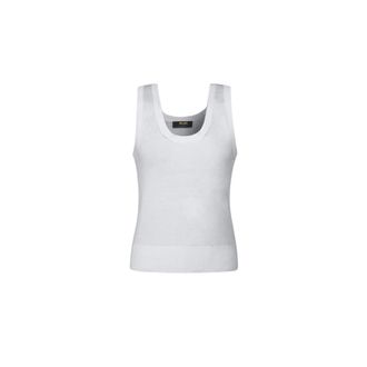 Moorer Femme, Tops, Blanc, Taille: 34 FR Sabela Tank Top