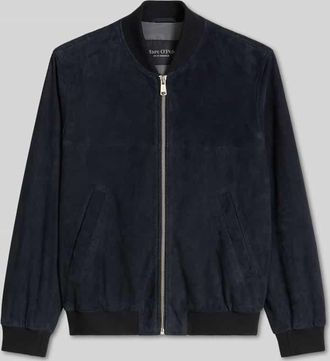 Marc O'Polo Regular Fit Lederjacke aus echtem Ziegenvelours