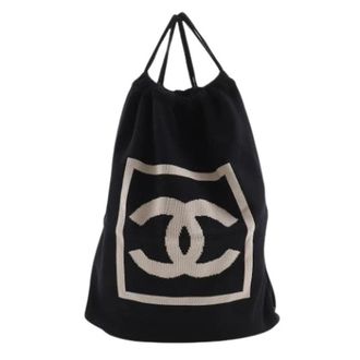Chanel Pre-owned Sports Line Baumwollrucksack - - Pre-owned - Damen - Schwarzk - ONE SIZE