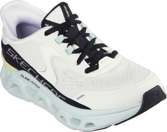 Skechers Slip-On Sneaker SKECHERS GLIDE-STEP ALTUS, Damen, Gr. 39, wei&szlig; (wei&szlig;, kombiniert), Synthetik, Textil, kontrastfarbene Details, Schuhe, Trainingsschuh,