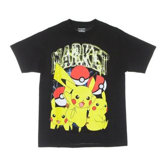 Market Pikachu Elektroschock T-Shirt - - Tops - Herren - Schwarzk - S
