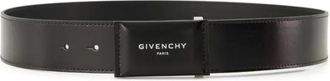 Givenchy G&uuml;rtel - Refined Black Belt With Polished Buckle - Gr. 100 - in Schwarz - f&uuml;r Damen