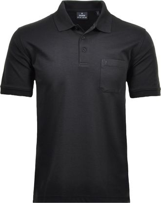 Ragman Herren RAGMAN Kurzarm Softknit Poloshirt 3X-Large, Schwarz-009
