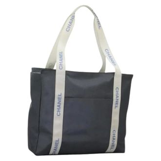 Chanel Pre-owned Vintage Nylon Tote Bag - Femme - Pre-owned - Gris - Taille: ONE Size