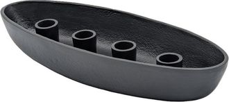 LAMBERT Fjella Kerzenhalter Tablett, Schwarz 32X12X5 cm